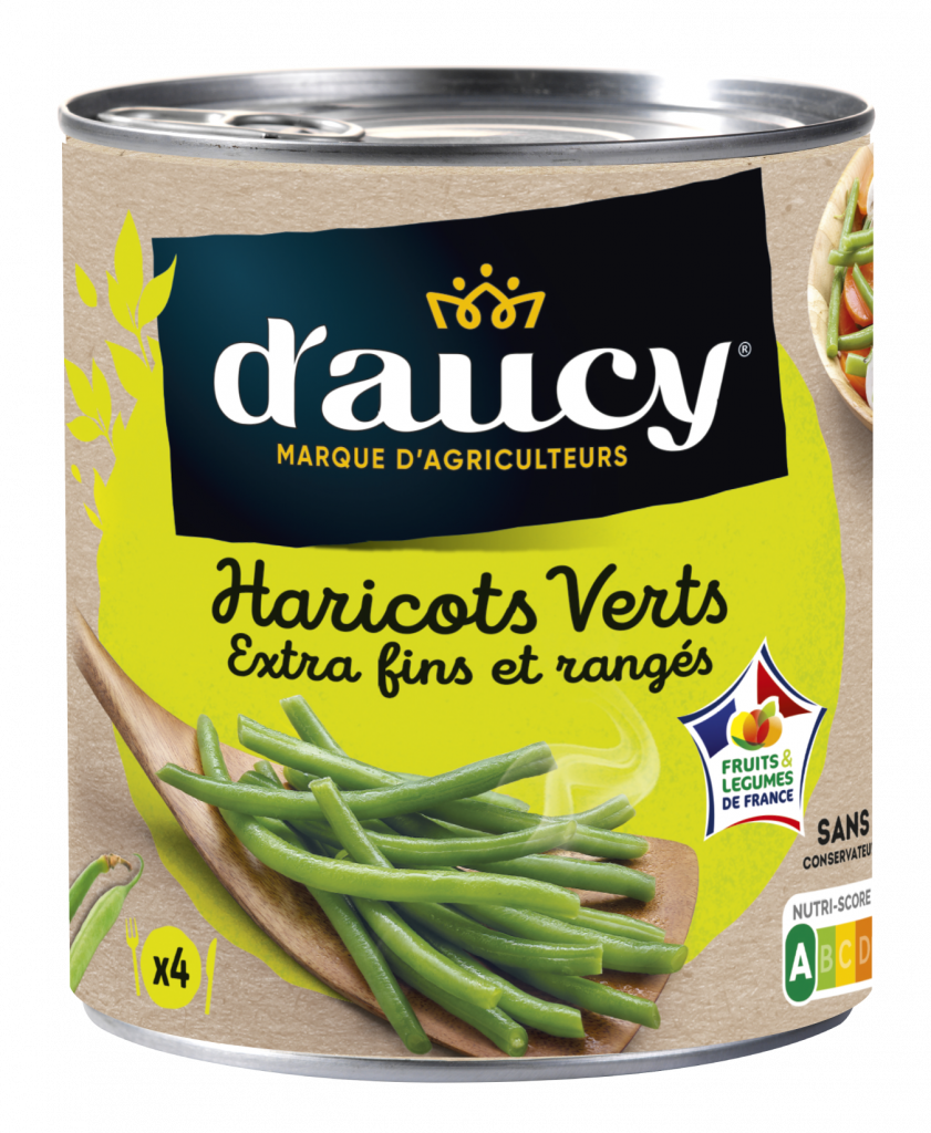 Haricots Verts Extra fins et rangés - d'aucy