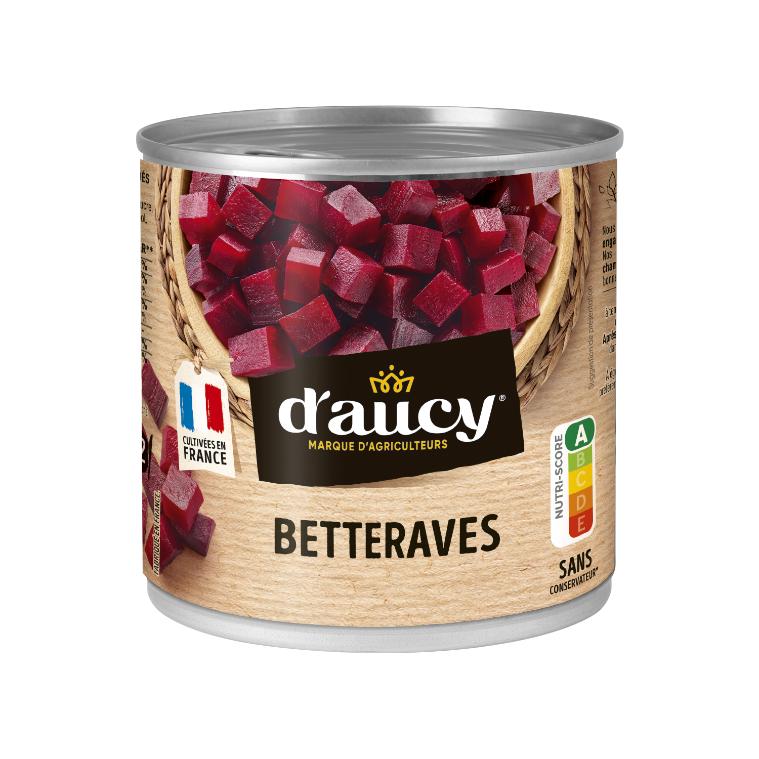 Betteraves rouges en dés - d'aucy