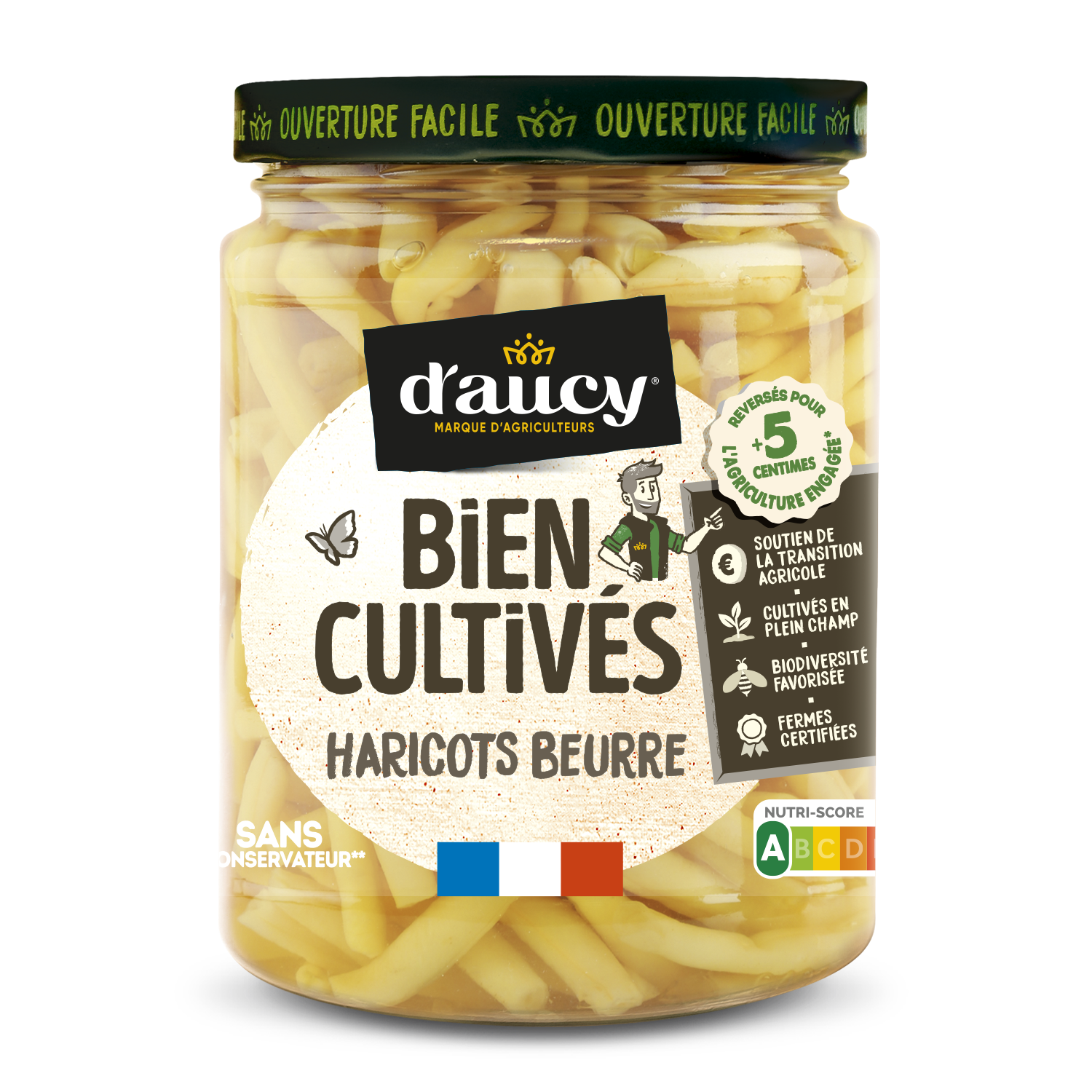 Haricots Beurre “Bien Cultivés” - d'aucy