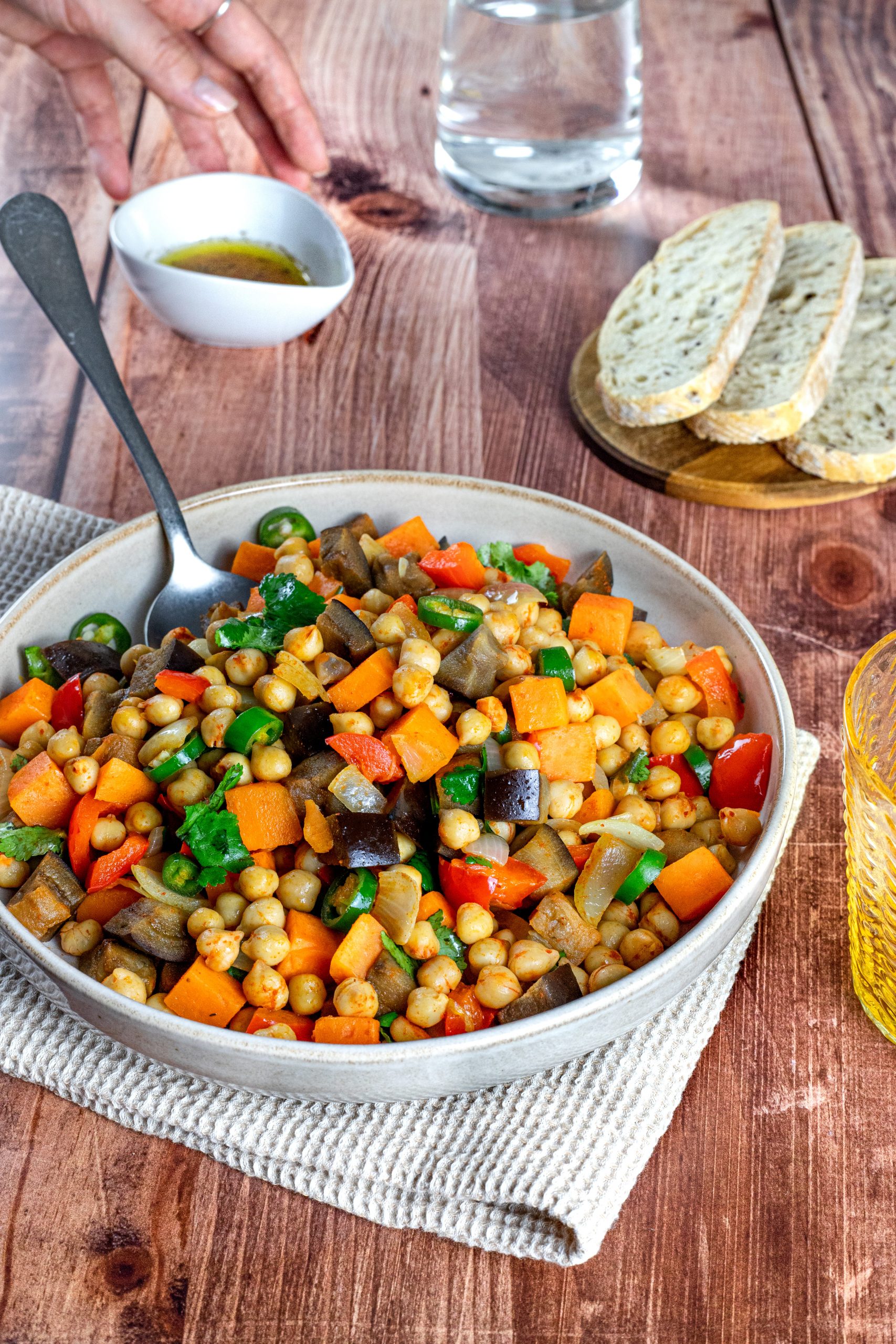 Salade de pois chiches - Une recette d'aucy