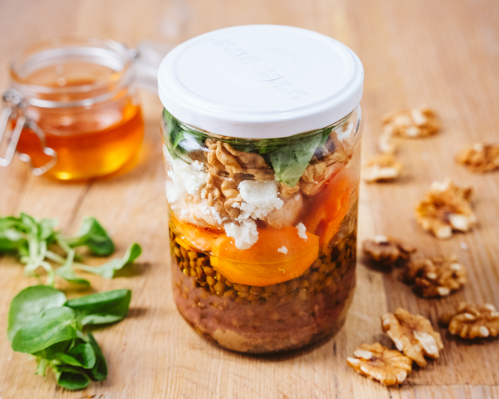 Salade complète à emporter - Une recette d'aucy