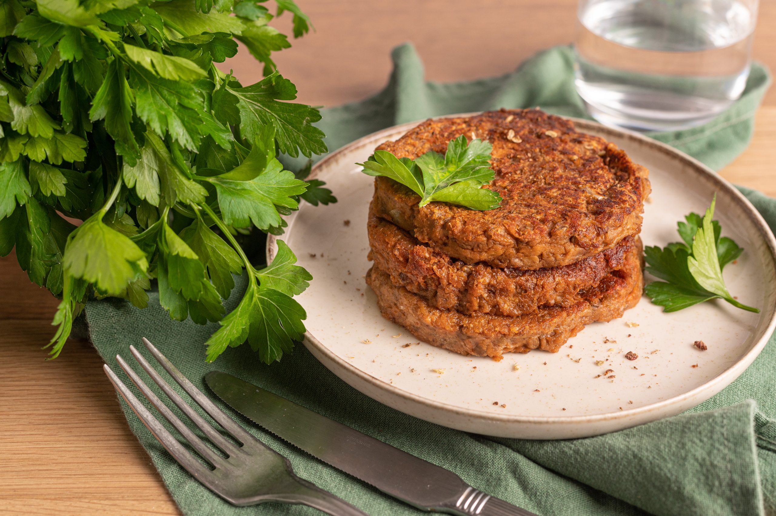 Galettes de lentilles - Une recette d'aucy