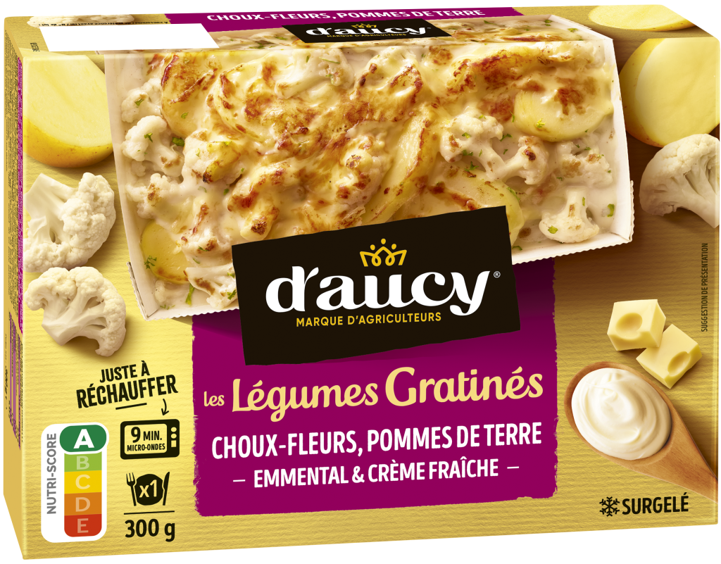 Légumes gratinés choux-fleurs & pommes de terre - d'aucy