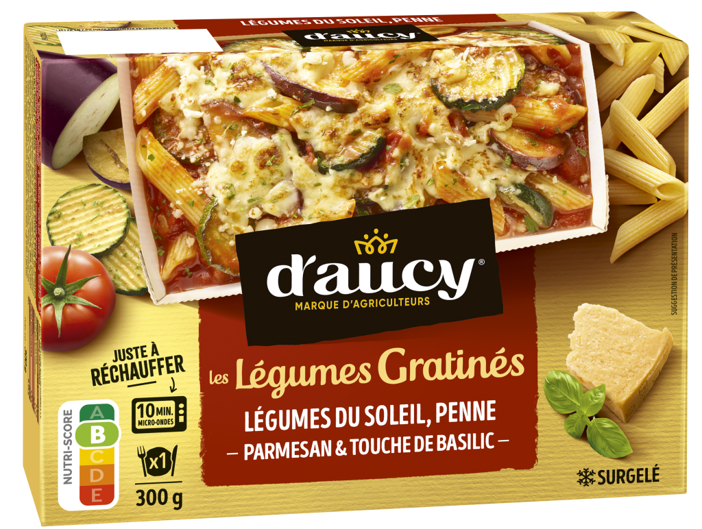 Légumes gratinés légumes du soleil & penne - d'aucy