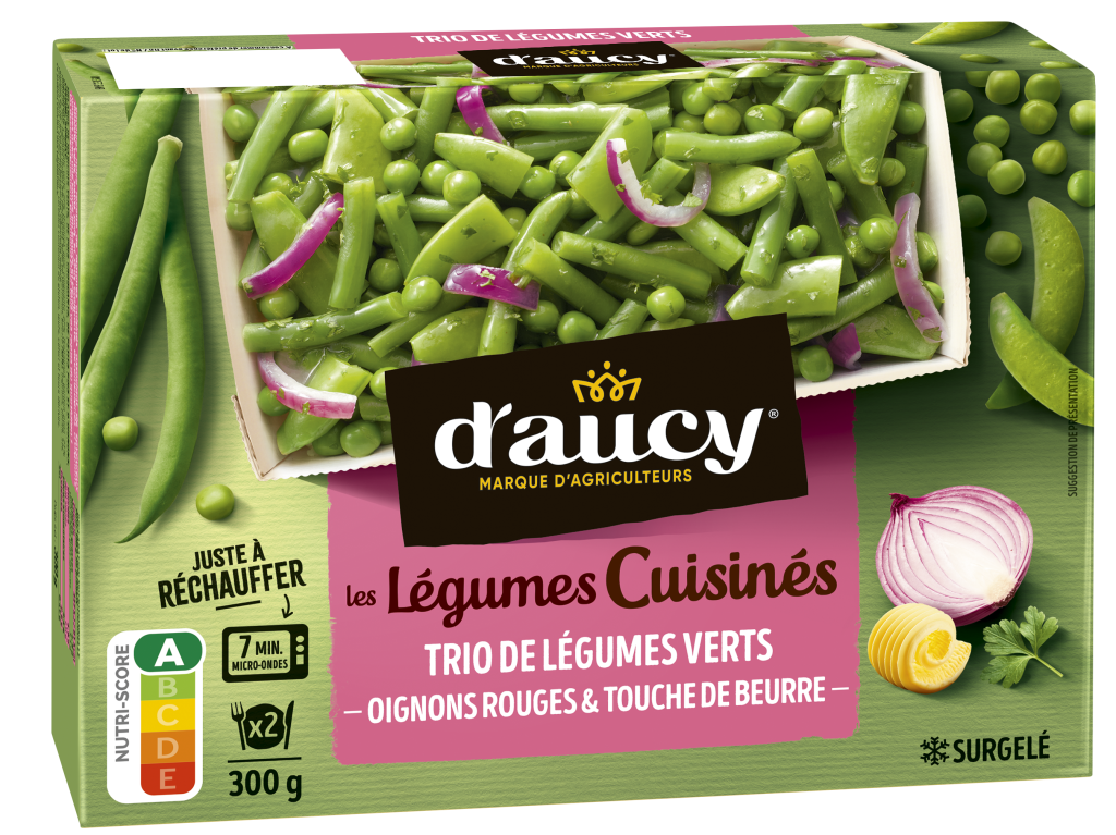 Légumes cuisinés trio de légumes verts - d'aucy