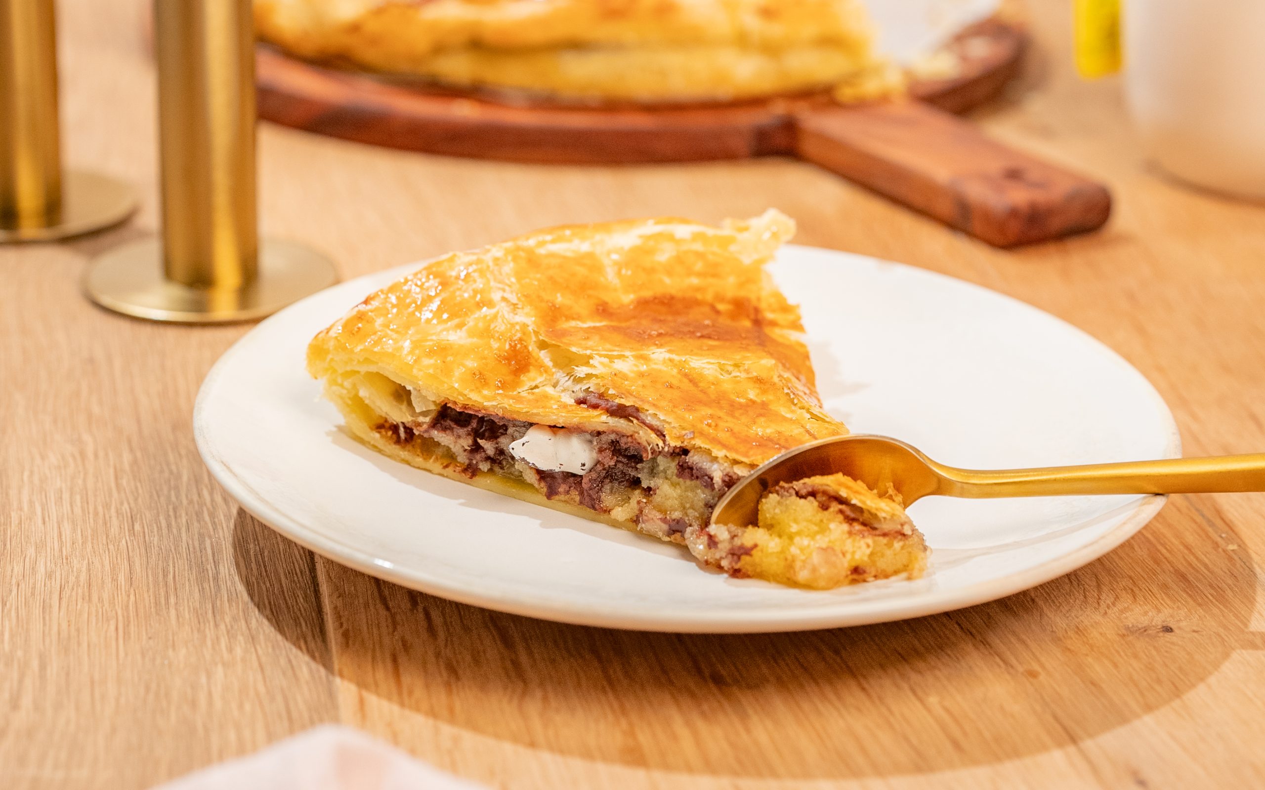 Galette des rois haricots rouges et chocolat - Une recette d'aucy