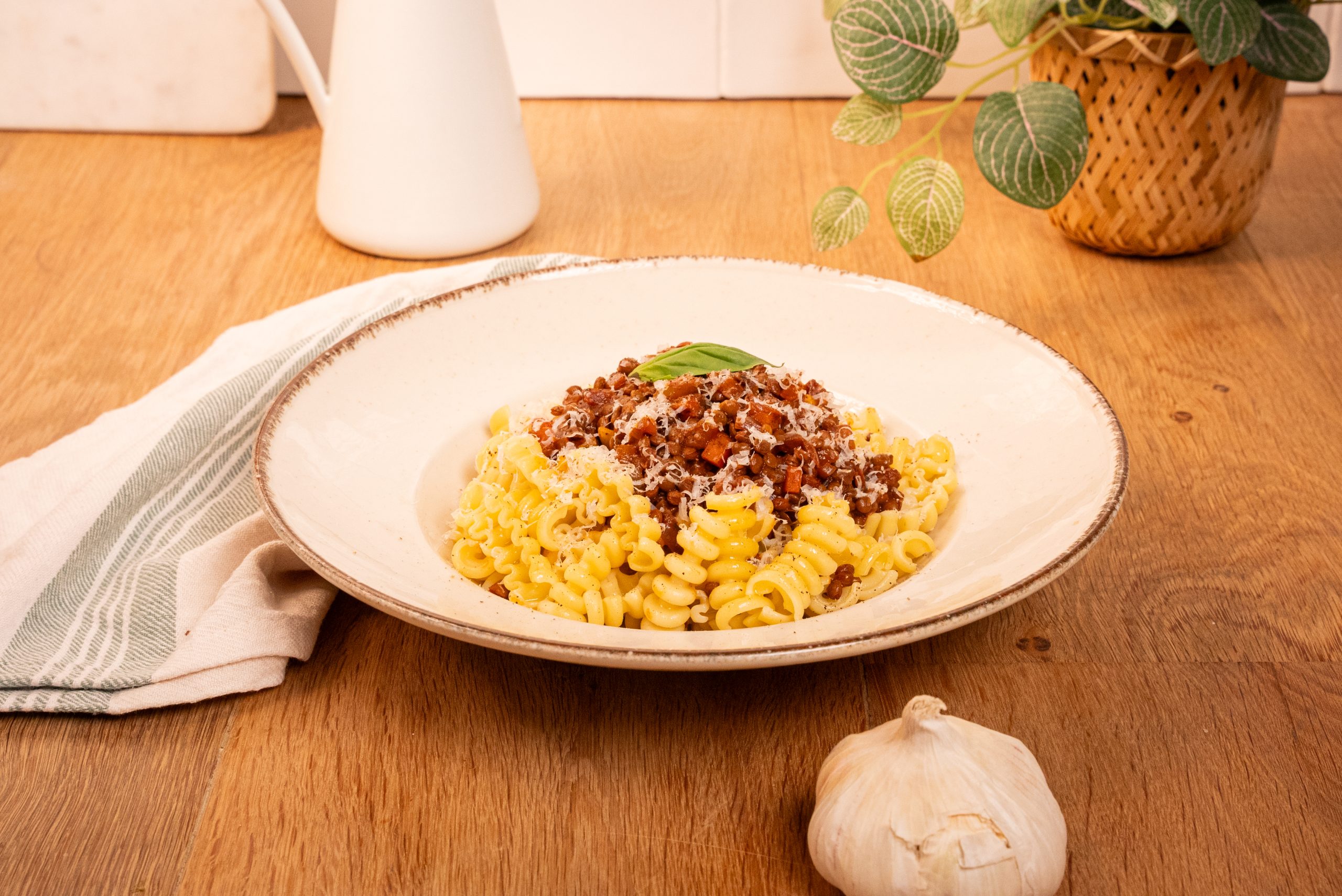 Pâtes bolognaise de lentilles - Une recette d'aucy