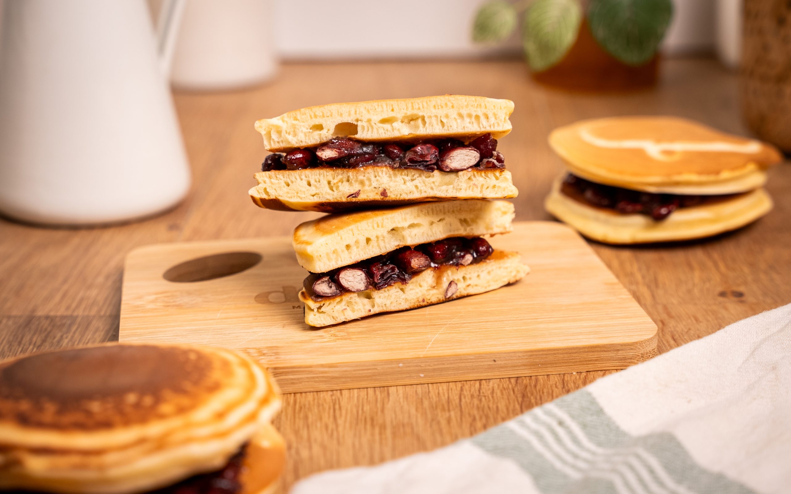Dorayaki pancakes aux haricots rouges - Une recette d'aucy
