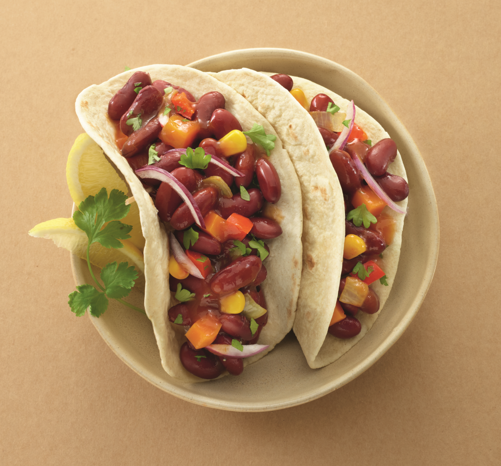 Fajitas aux Haricots Rouges à la Mexicaine - Une recette d'aucy